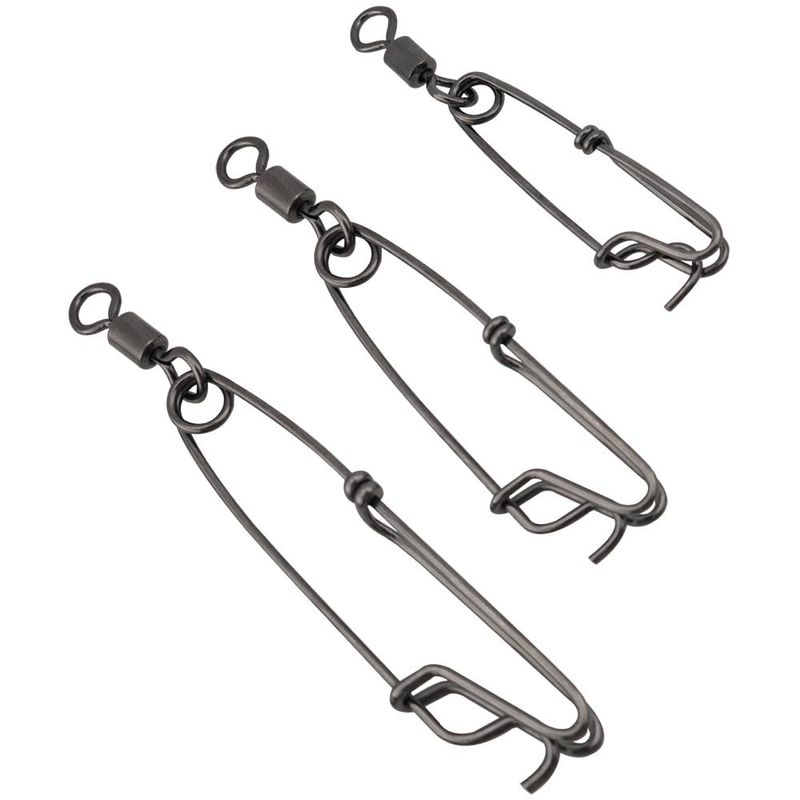 JJHXSM 3PCS Longline Fishing Snap Clips 2in/3in/4in Black Stainless ...