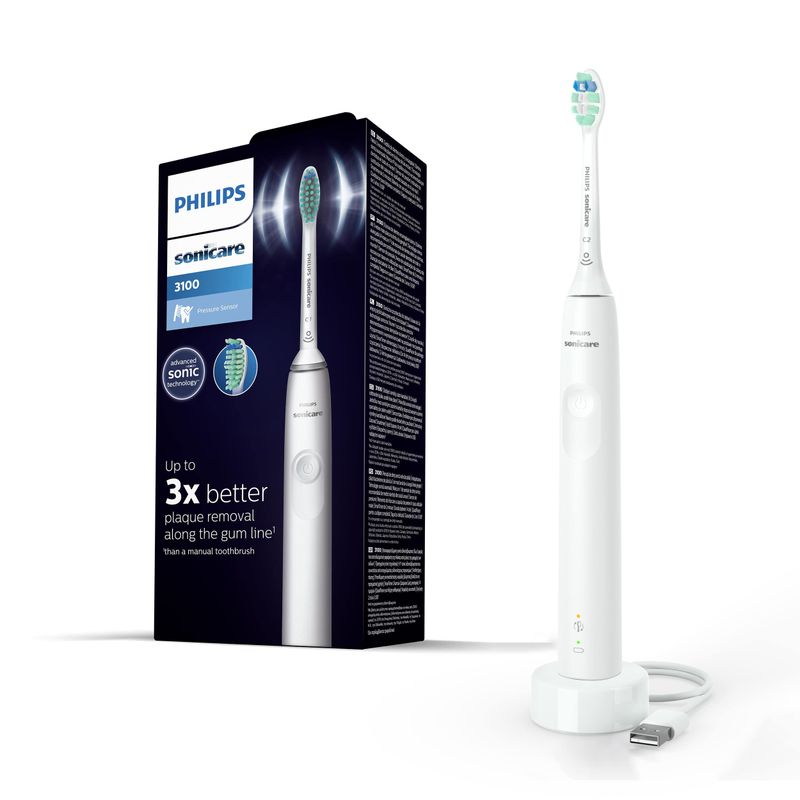 Philips Sonicare 3100 Series Sonic Electric Toothbrush, with Built-in ...