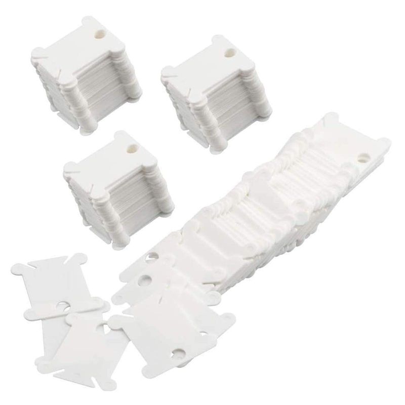 Embroidery Floss Bobbins, 128 Pcs Embroidery Floss Organizer, Plastic ...