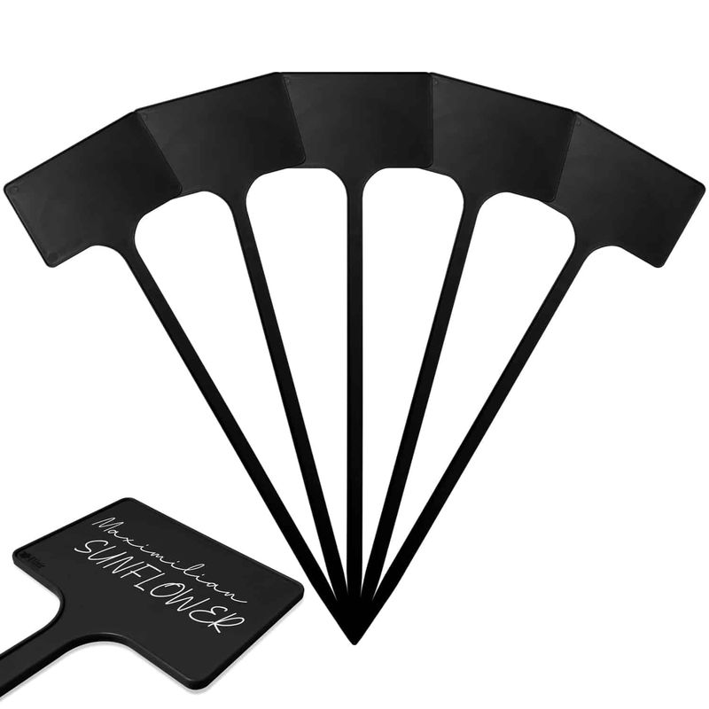 Elixir Gardens Plastic T-Shaped Labels | Plant, Pot & Flower Labelling ...