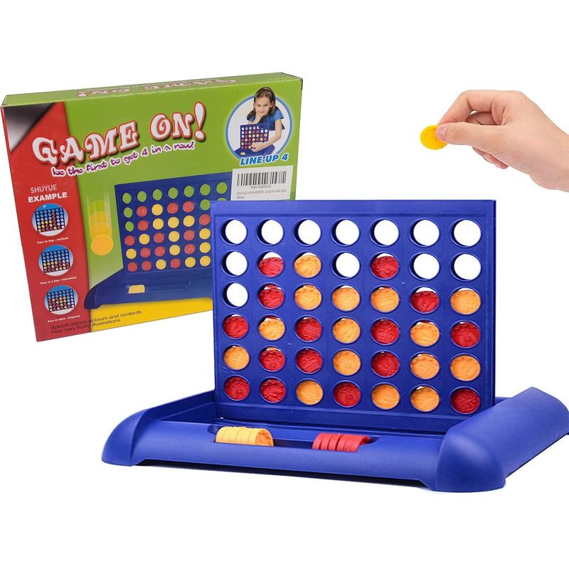 4 in A Row Board Games Foldable Line up 4 Toys Children's Educational ...