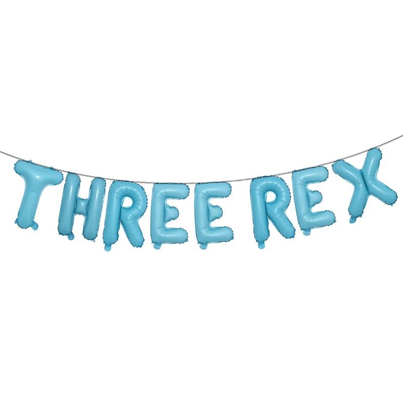 Multicolor Three Rex Balloons - 16 Inch Three Rex Birthday Party ...