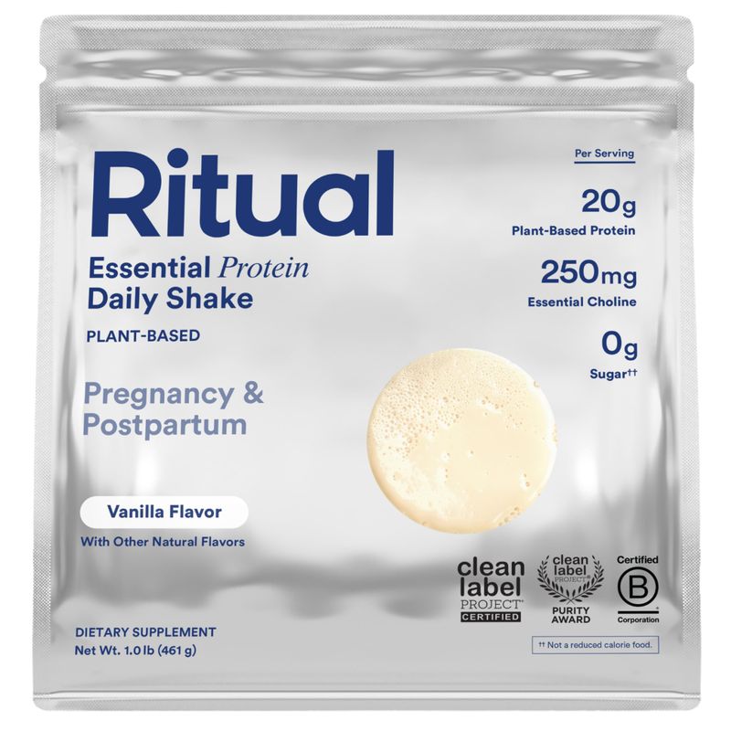 Ritual Prenatal Vegan Plant Based Protein Powder: Choline to Support ...