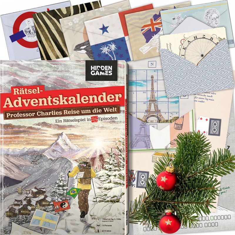 Hidden Games Advent Calendar - Professor Charlie’s Journey around the ...