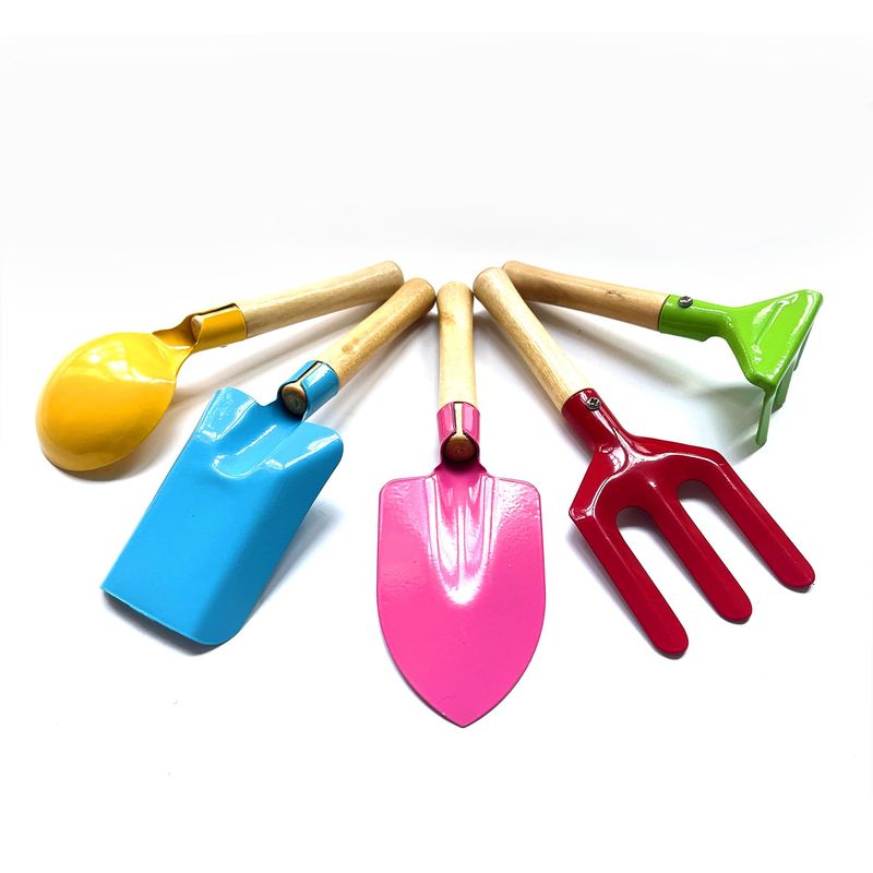 KY-Tech Kids Gardening Tool Set 5 Piece Childrens Gardening Set 8" Kids ...