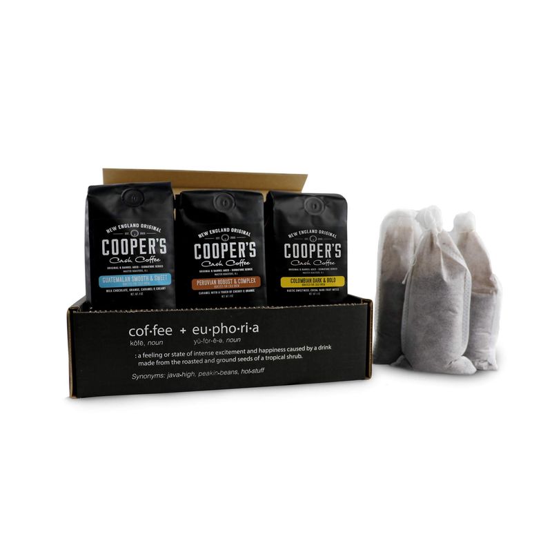 Cold Brew Coffee Box Set - Medium Roast, Colombian, Peruvian ...