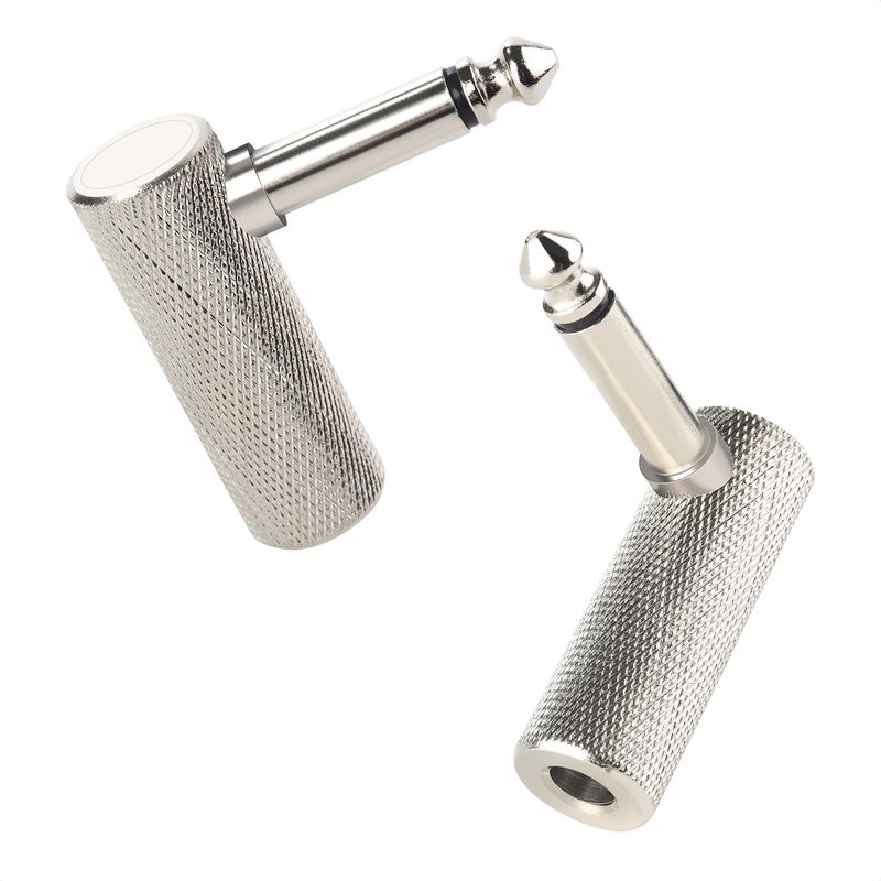 Cable Matters 2-Pack Jack Right Angle Adapter - 6.35mm Jack TS Right ...