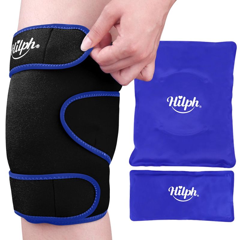 Hilph Knee Ice Pack Wrap, Reusable Ice Pack for Knee Replacement ...