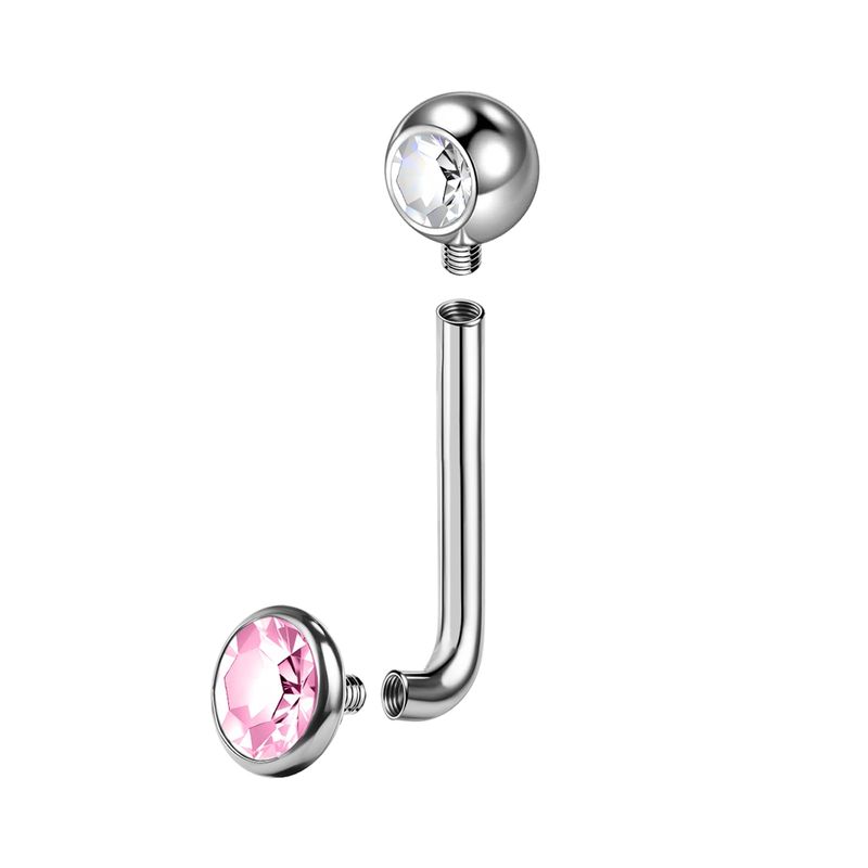 BodyAce F136 Titanium Christina Piercings Barbell, 14G Internally ...