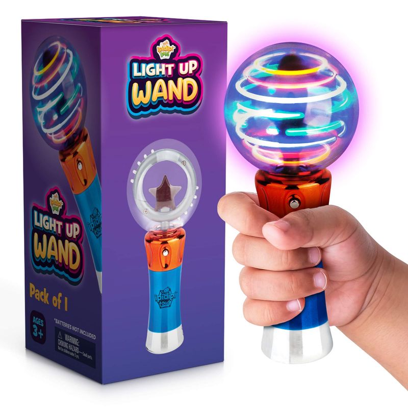IPIDIPI TOYS Spinning Light Up Toy Wand - Rotating Led Light Up Toy ...