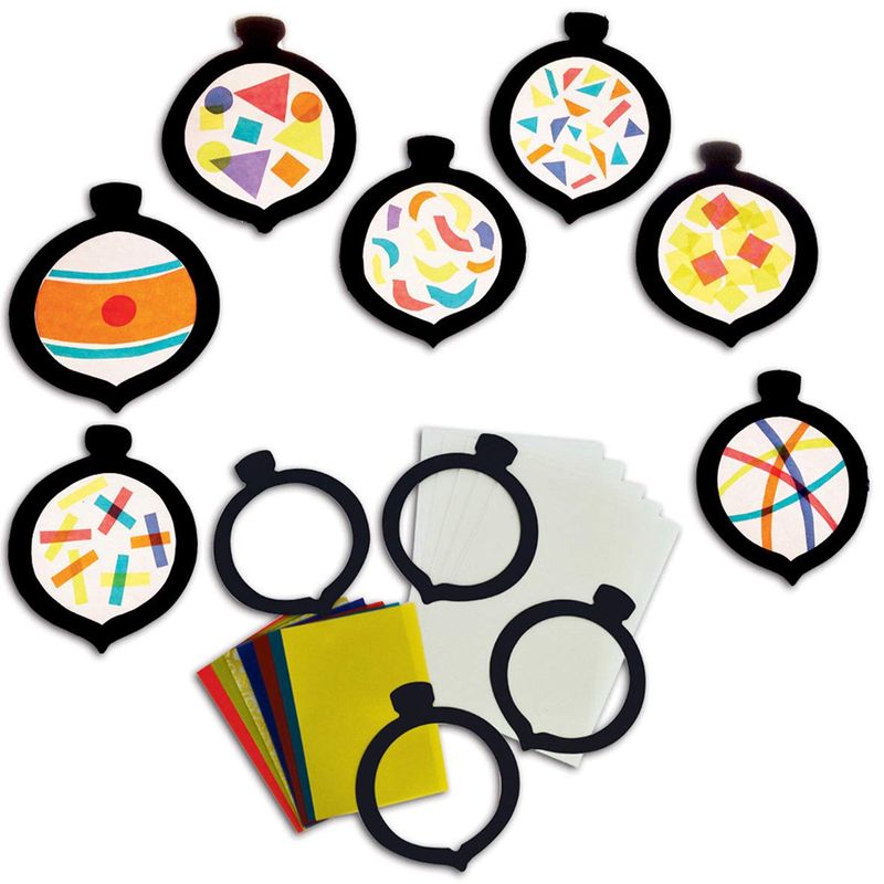 Springboard Stained Glass Silhouette Baubles Activity Pack - Make Your ...