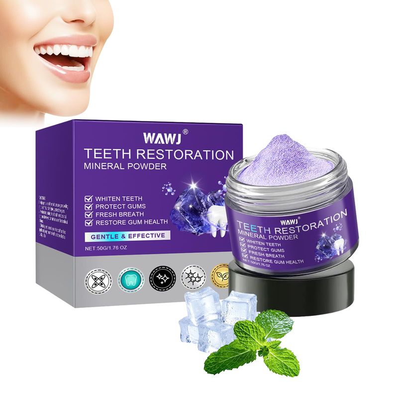 WAWJ® Mineral Tooth Powder, Organic Mineral Powder to Restore Teeth ...