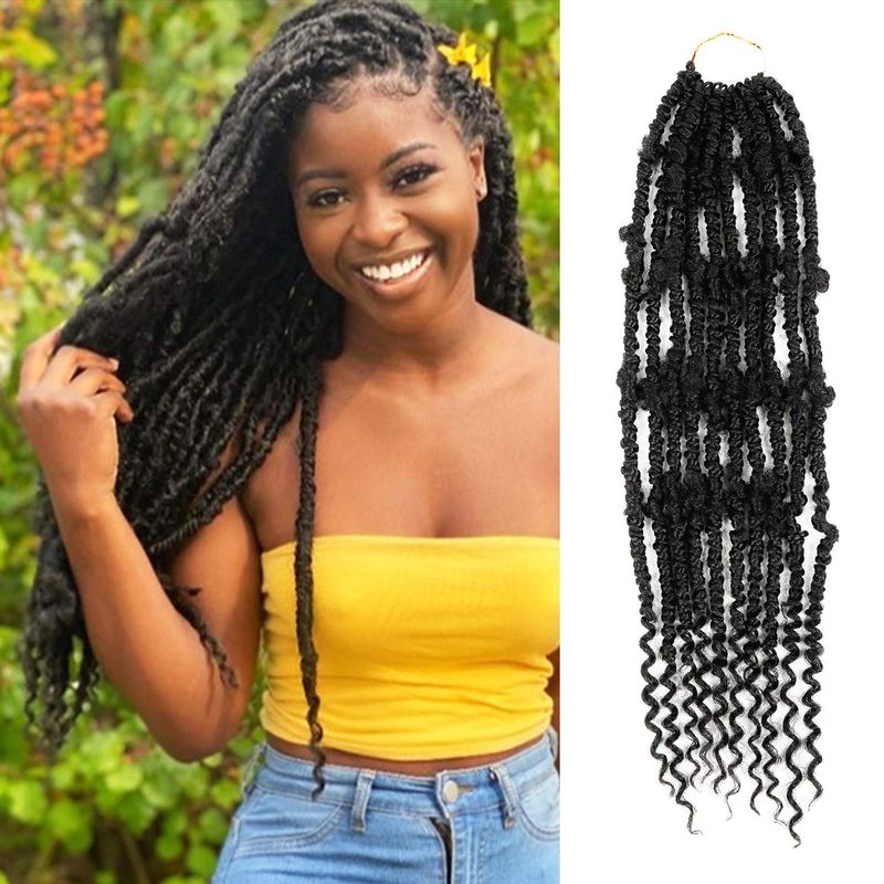6 Packs 24 Inch AU-THEN-TIC Distressed Goddess Locs Faux Locs Crochet ...