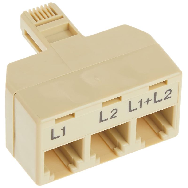 C2G Legrand Telephone Splitter, Two Line Splitter with NEMA Type B ...