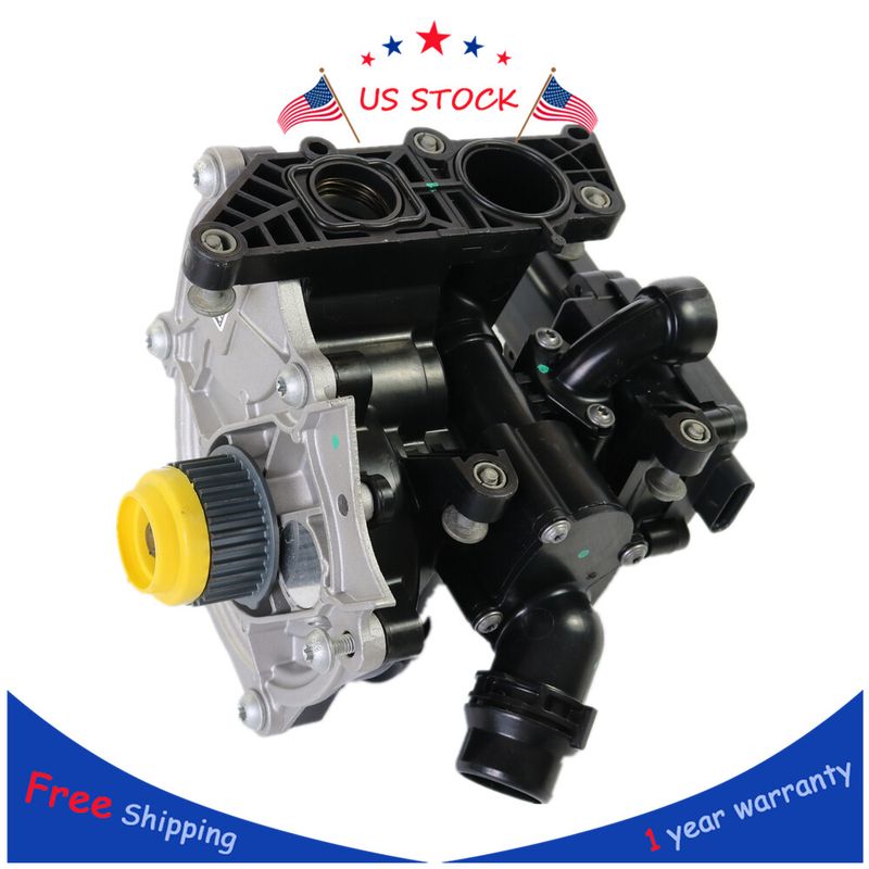 Water Pump Thermostat Housing Assembly For VW Beetle Golf GTI Passat ...