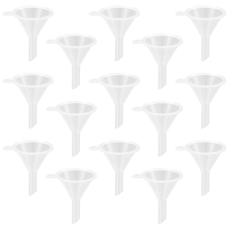 Pack of 22 Mini Plastic Kitchen Funnels Plastic Laboratory Funnel ...