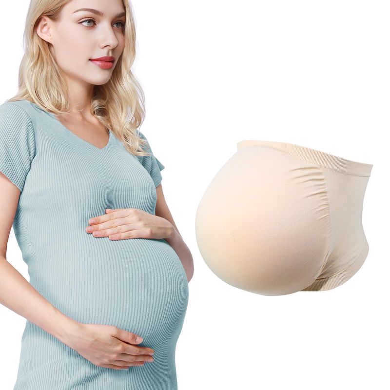 Polreta Fake Pregnancy Belly, Fake Pregnant Belly Memory Foam Baby Bump ...