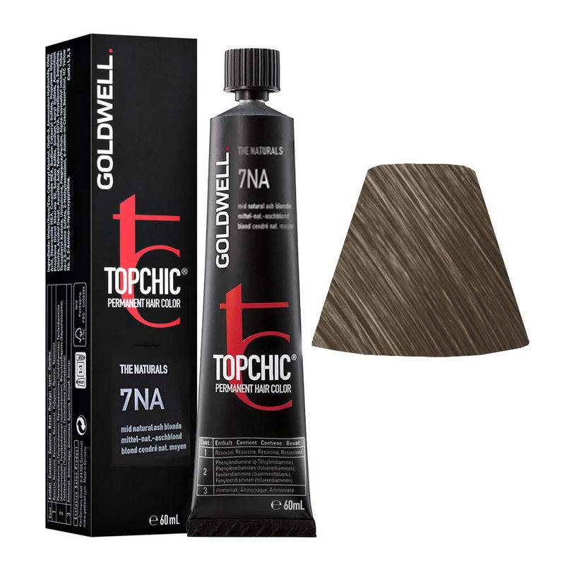 Goldwell Topchic 7NA Shade New formula for 100% gray coverage, 60 ml ...