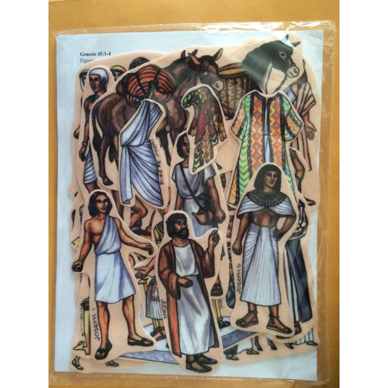 The Story of Joseph in Egypt Felt Figures for Flannel Board Bible ...