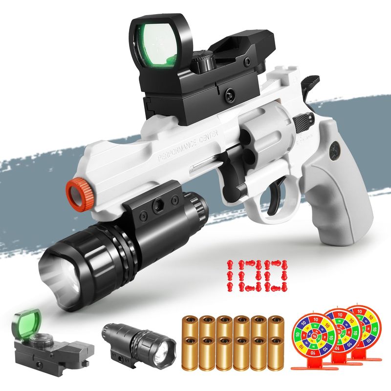 Toy Gun - Soft Bullet Revolver Model Toy Gun, Semi-Automatic Mode ...