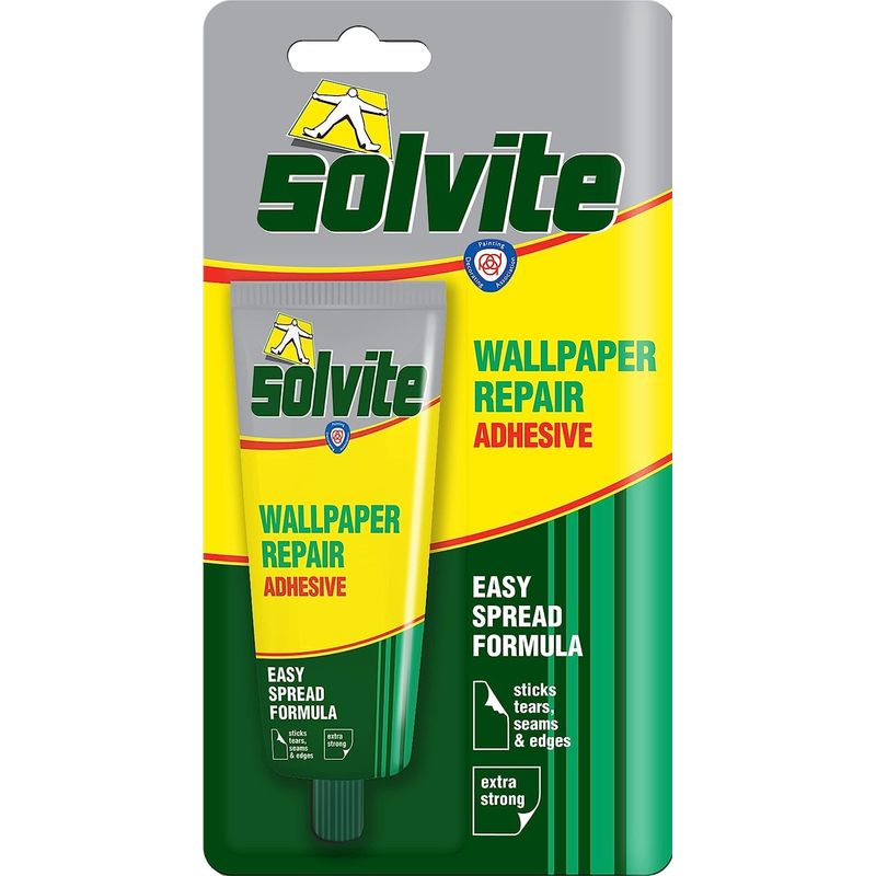 Solvite Wallpaper Repair Adhesive, Wallpaper Paste for Fixing Tears ...