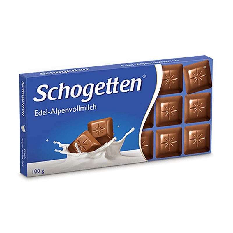 Schogetten Alpine Milk Chocolate Bar Candy Original German Chocolate ...