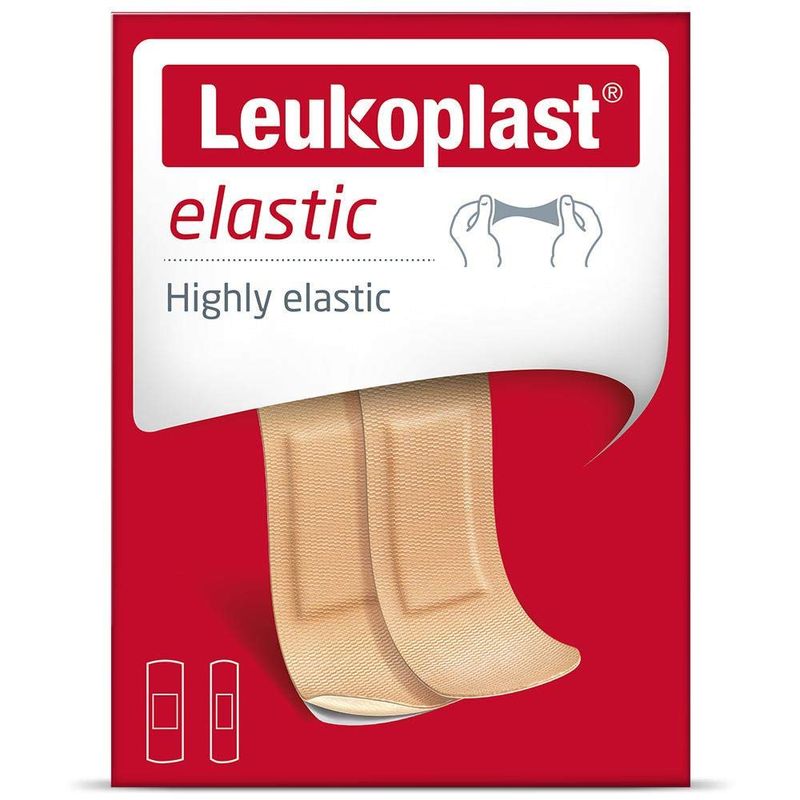 Leukoplast Elastic First Aid Plaster Strips - Flexible Adhesive Soft ...