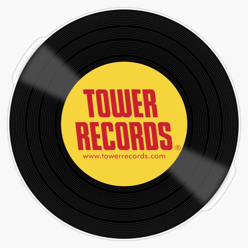 TCT Trading Vintage Tower Records Vinyl Stickers Waterproof Decal Car ...