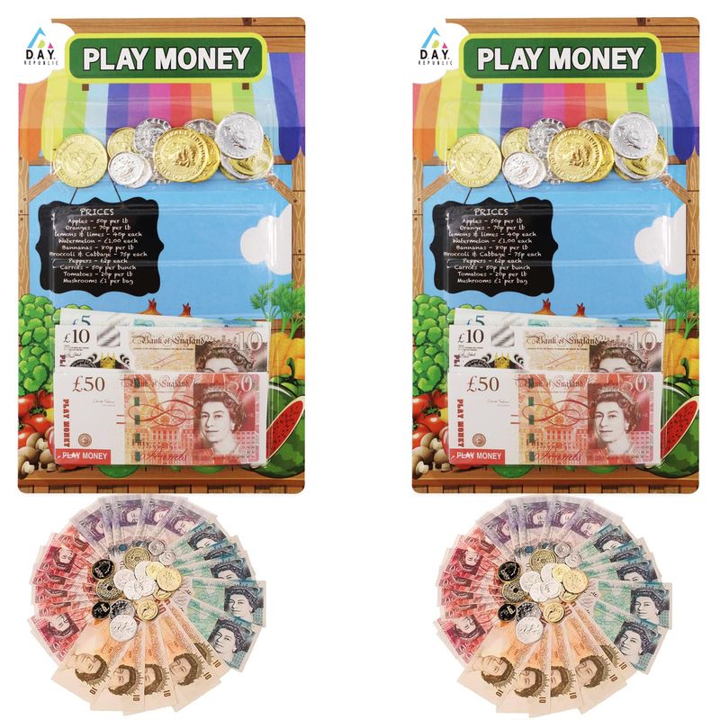 Sterling Pound Play Money Currency for Educational Learning - Bank and ...