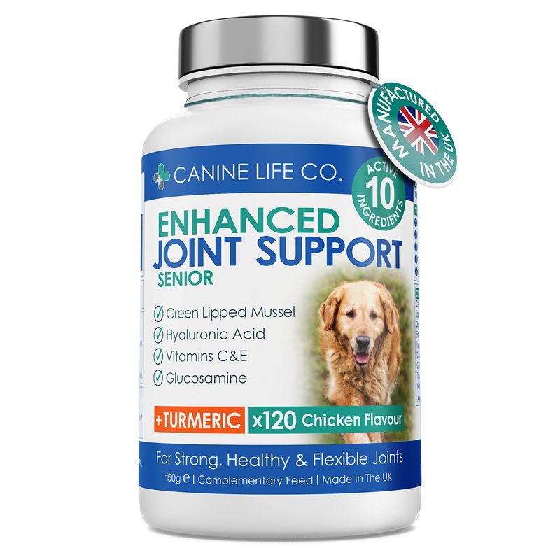 Senior Dog Joint Supplement High Strength With Turmeric Glucosamine ...