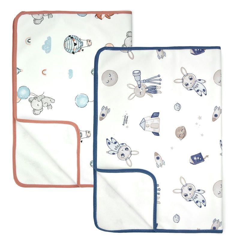 Diaper Sheet, Diaper Changing Sheet, 3 Layers, Waterproof, 2 Sheets ...