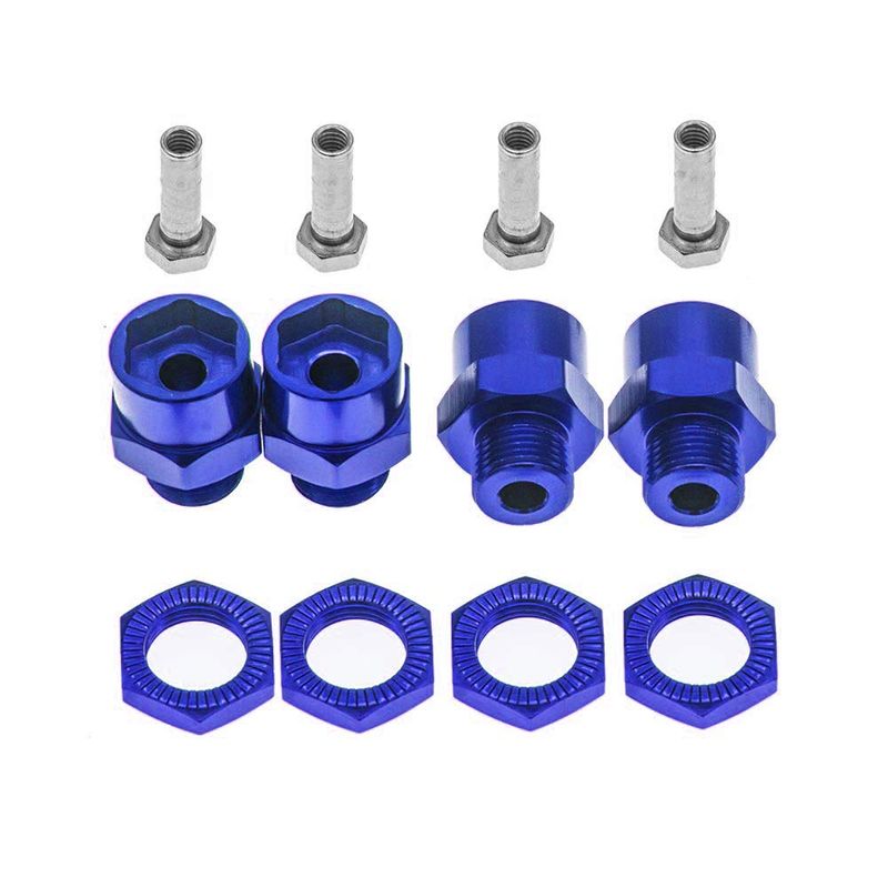 GTHELE 12mm to 17mm Wheel Hex Hub Adapter Extension Conversion for 1/10 RC Car and Upgrade 1/8 ...