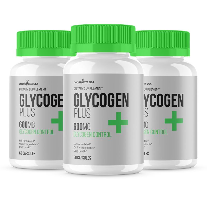 (3 Pack) Glycogen Plus Capsules, GlycogenPlus Glycogen Control (180 ...