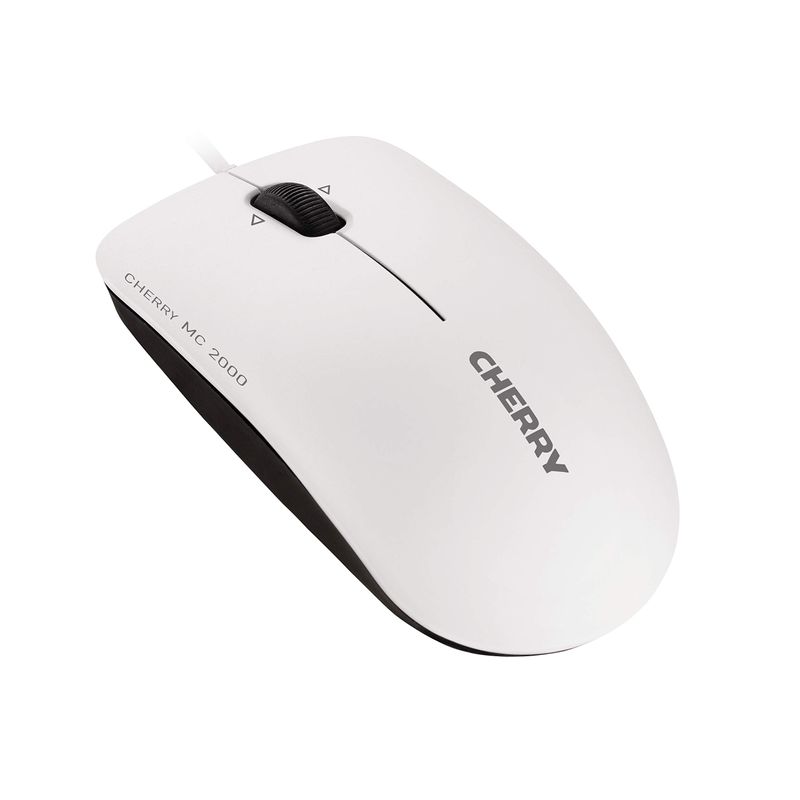 CHERRY MC 2000, Wired Mouse, Suitable for Right and Left-Handers, 3-Button Mouse, Tilt Wheel for ...