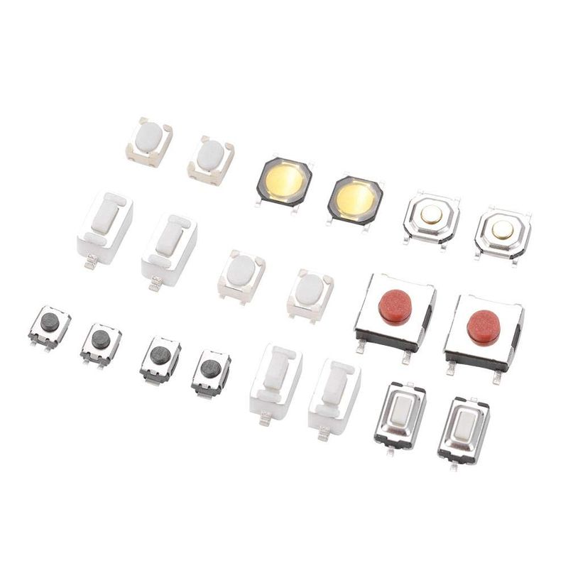 Hlyjoon 250Pcs Tactile Push Button Micro Switch Assortment Tactile Tact ...