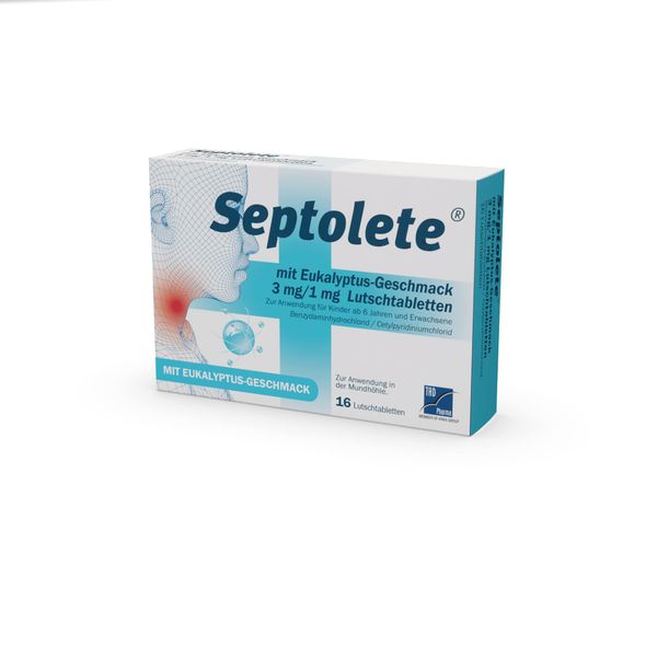 Septolete Eucalyptus Flavour Lozenges 3 mg / 1 mg Lozenges: Against ...