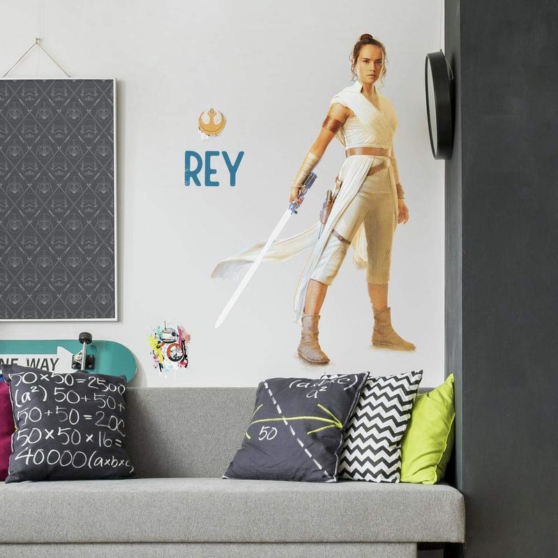 Star Wars Episode IX Rey Giant Peel and Stick Wall Decals by RoomMates ...