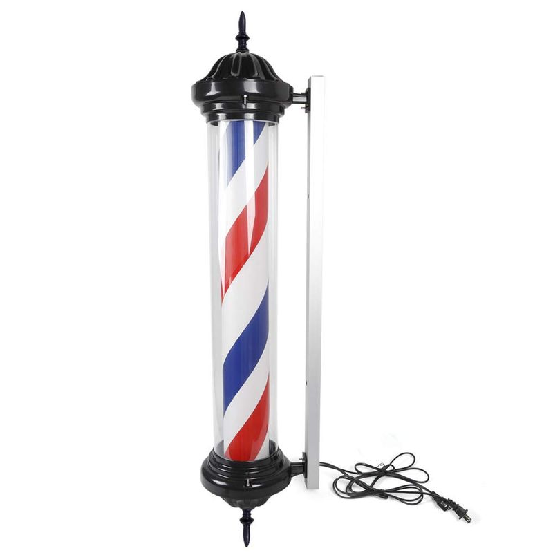 Barber Pole LED Glowing Globe Light,Hair Salon Barber Shop Open Sign ...
