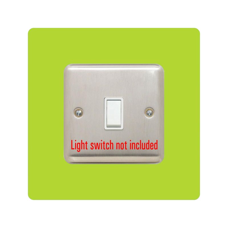 Single Light Switch Surround | Square | Acrylic Back Panel or Finger ...