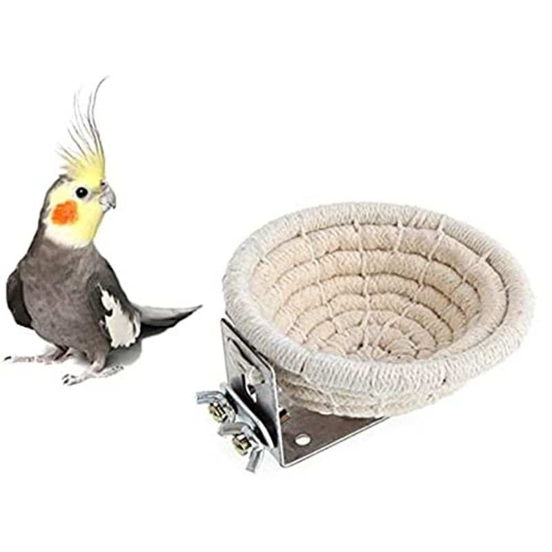 Orgrimmar Handmade Cotton Rope Bird Nest Breeding Nest Hatch House Cage ...