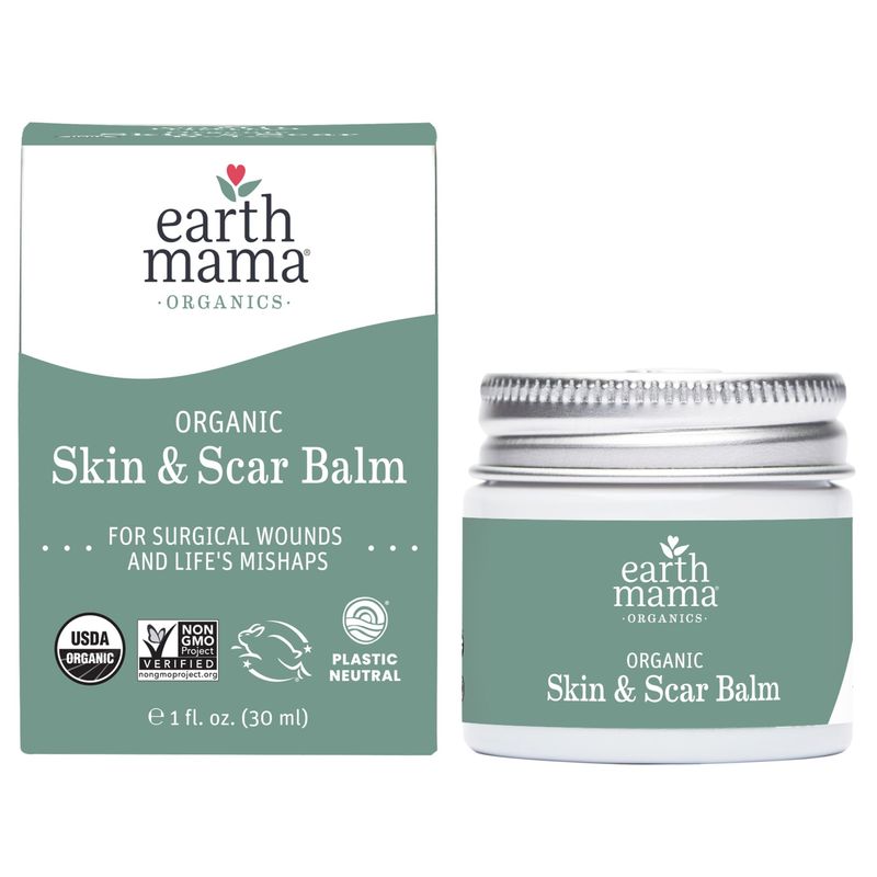 Earth Mama Organic Skin & Scar Balm | Surgical Wound & C-Section ...