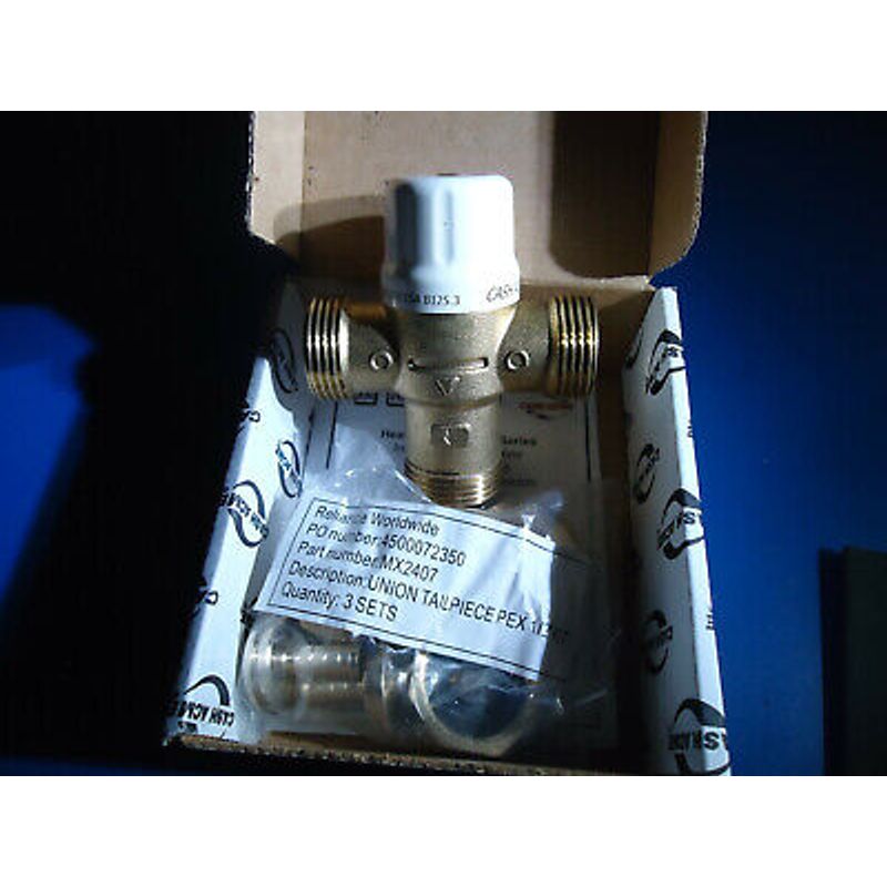 Heat Guard Thermostatic Mixing Valve TMV HG110LSB LF C/W 1/2" PEX BARB ...