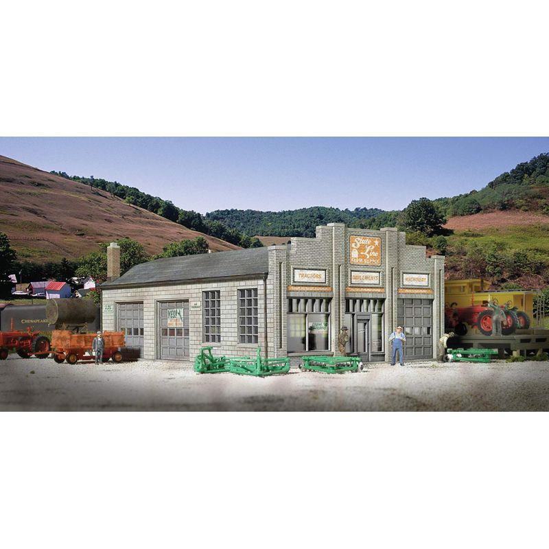 Walthers Cornerstone Series Kit HO Scale State Line Farm Supply Grey ...