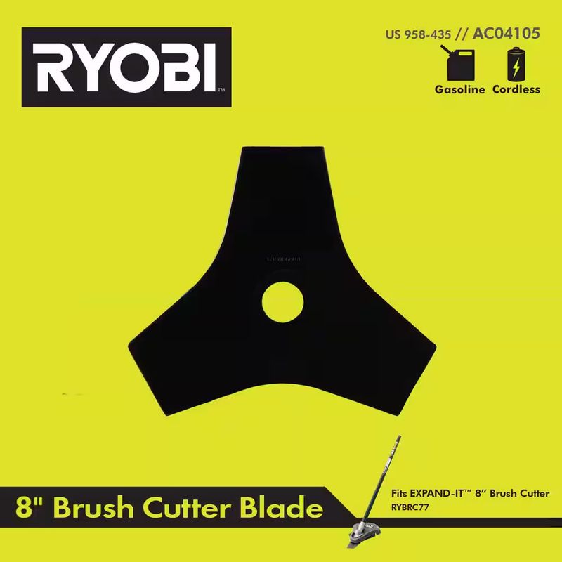 Ryobi Brush Cutter Blade 10in Replacement Tri Arc Heavy Duty Weed Grass ...
