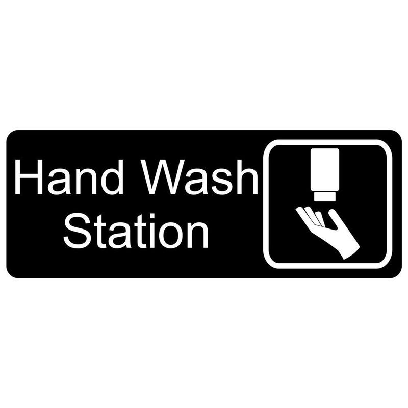 ComplianceSigns.com Hand Wash Station Engraved Sign with Symbol, for ...