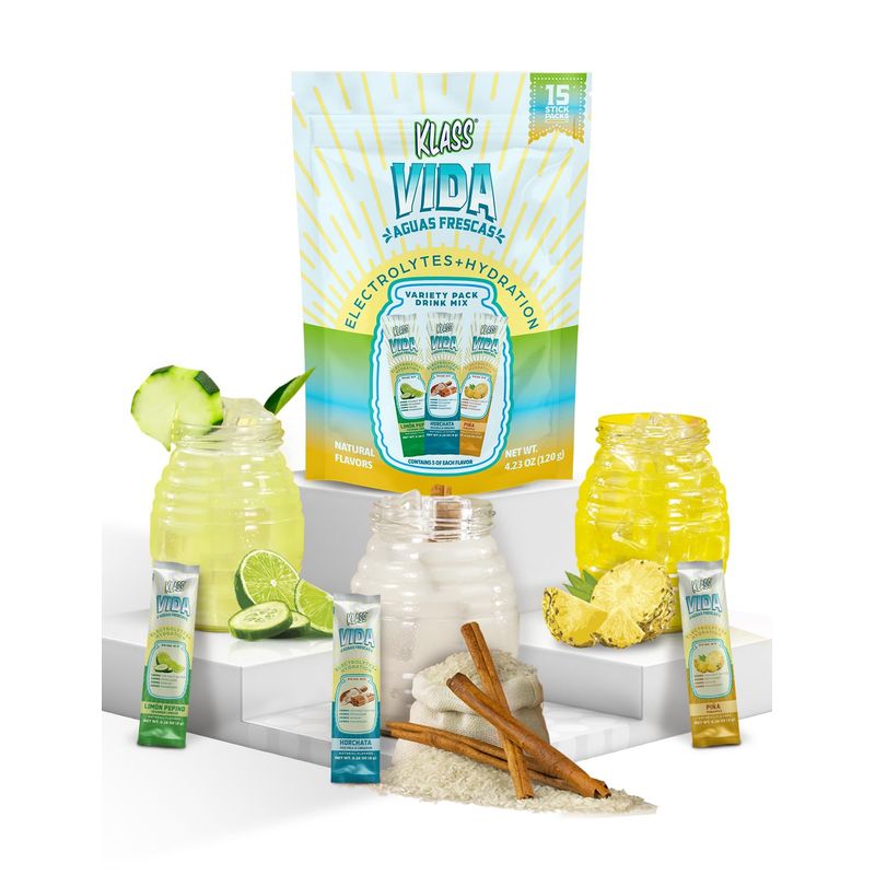 KLASS VIDA Variety Pack Hydration Sugar-Free Powder Packets ...