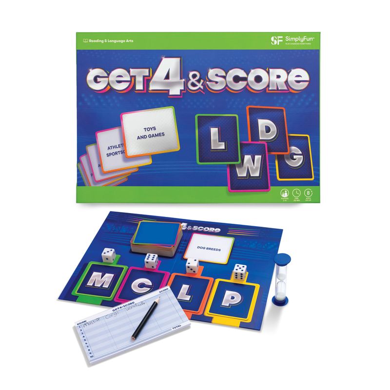 SimplyFun Get 4 and Score - A Communication Game for Kids That Tests ...