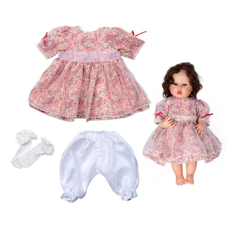 Reborn Baby Doll Clothes for 18-22 Inch Reborn Dolls Girl Cute Floral ...