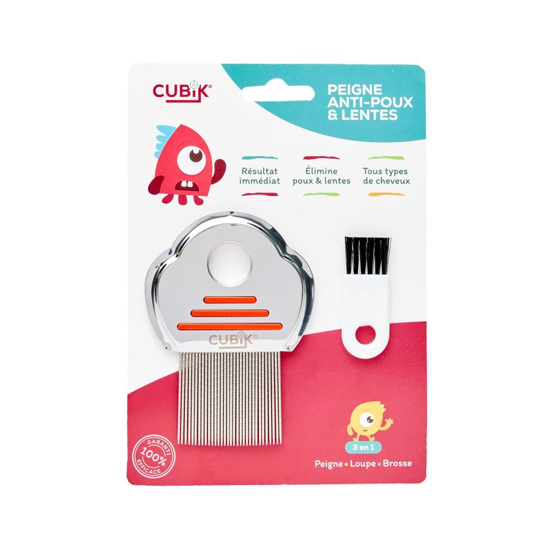Cubik Stainless Steel Lice and Nits Comb with Magnifying Glass and ...