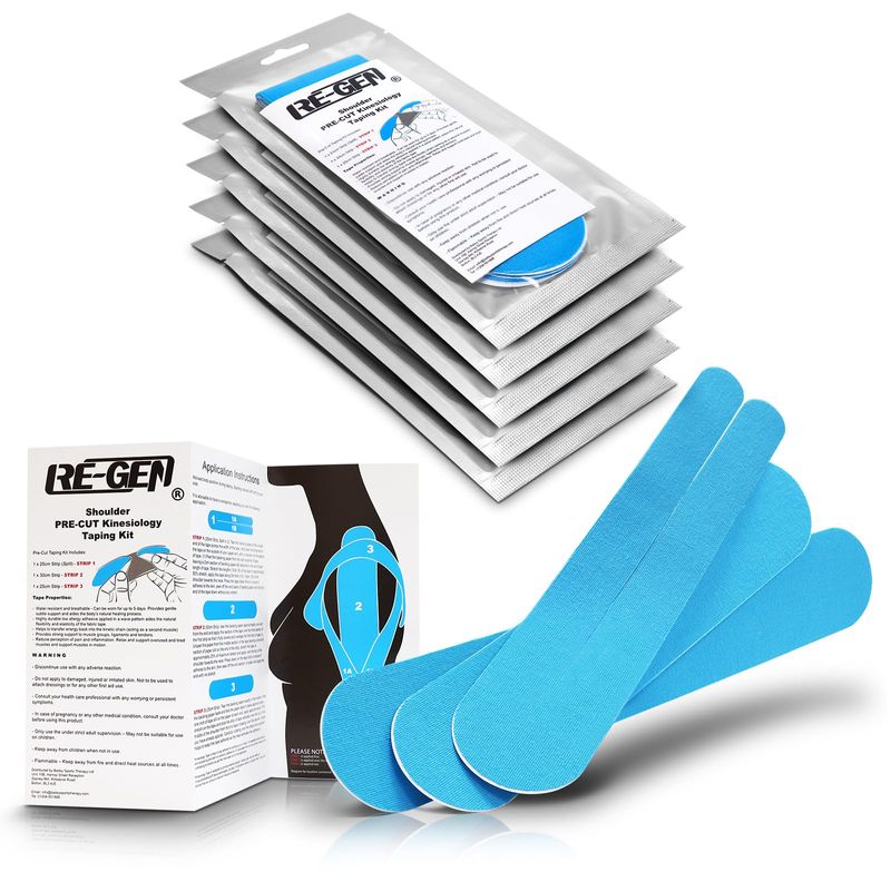 5 Application Kits | RE-GEN Pre Cut Shoulder Joint Pain Pulled Muscle ...